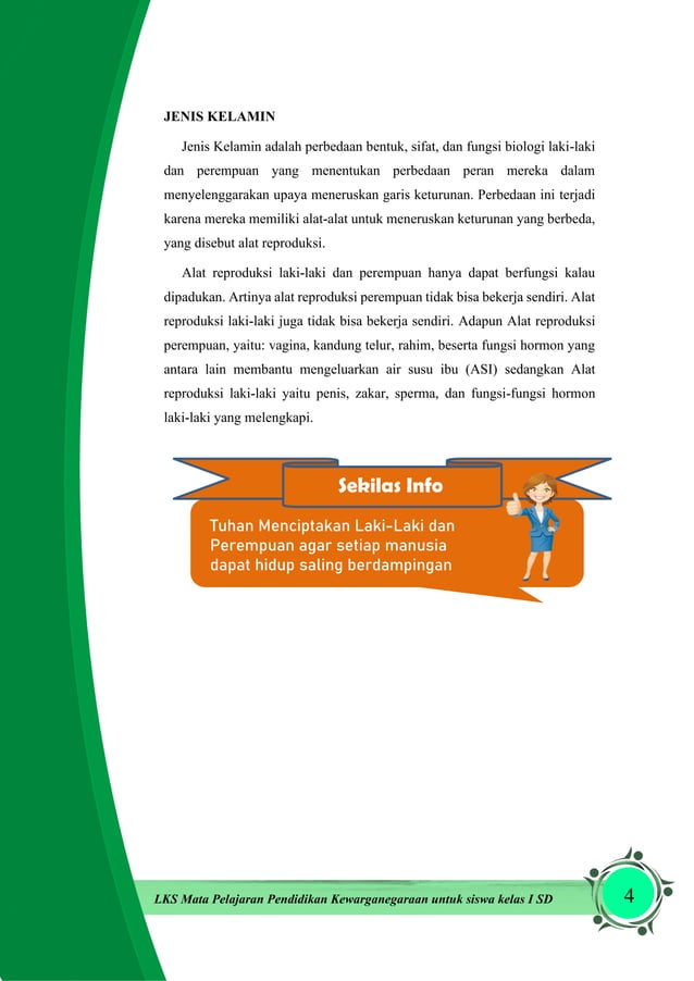 Contoh LKS Sekolah Dasar KD 1 | PDF