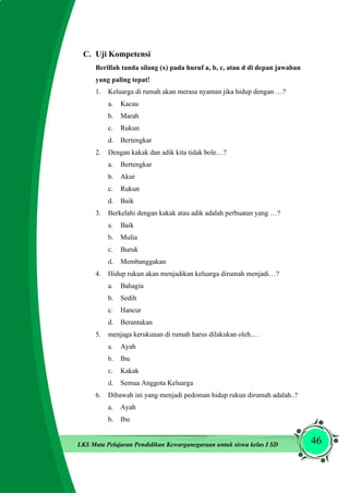 Contoh LKS Sekolah Dasar KD 4 | PDF