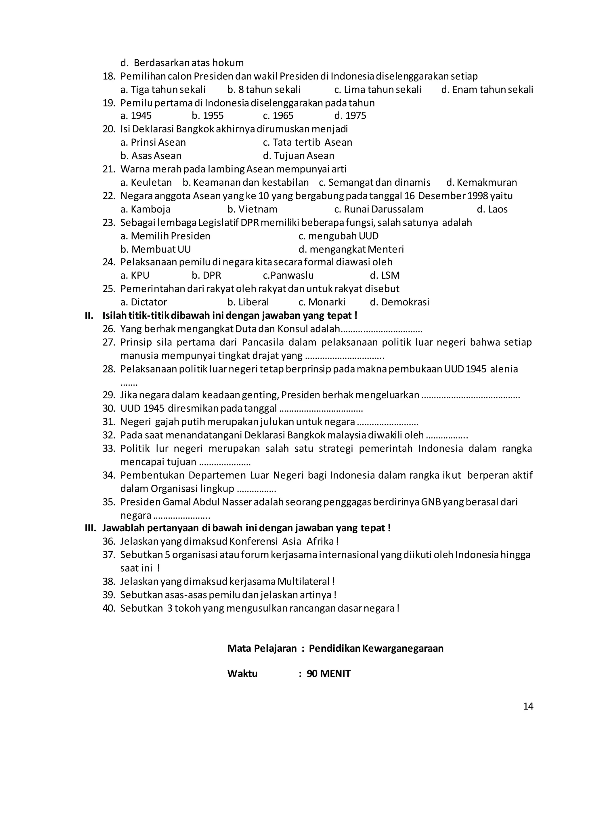 Lks kelas 6 smester 2 full furqon | PDF