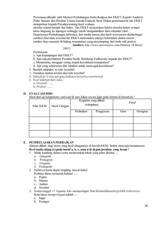 Lks kelas 6 smester 2 full furqon a | PDF