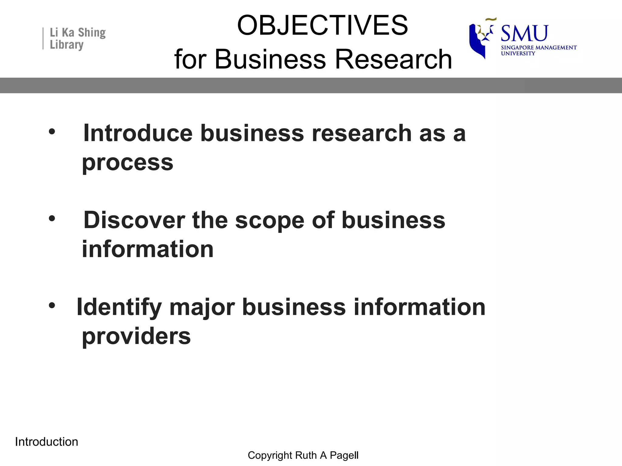 Introduction to Business Research | PPT