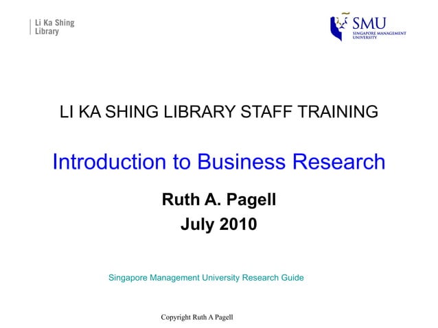 Introduction to Business Research | PPT