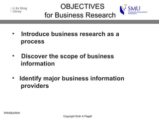 Introduction to Business Research | PPT