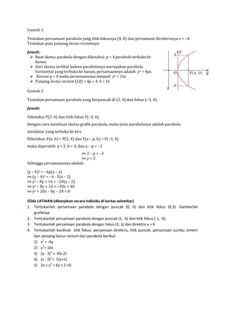 Lks KURIKULUM 2013 parabola puncak a,b | PDF