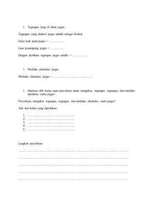 LKS Fisika : Pegas | DOCX
