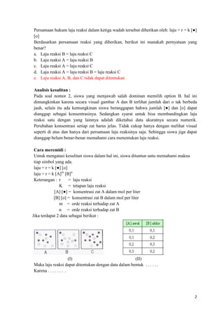 Lks remedial materi laju reaksi | DOCX