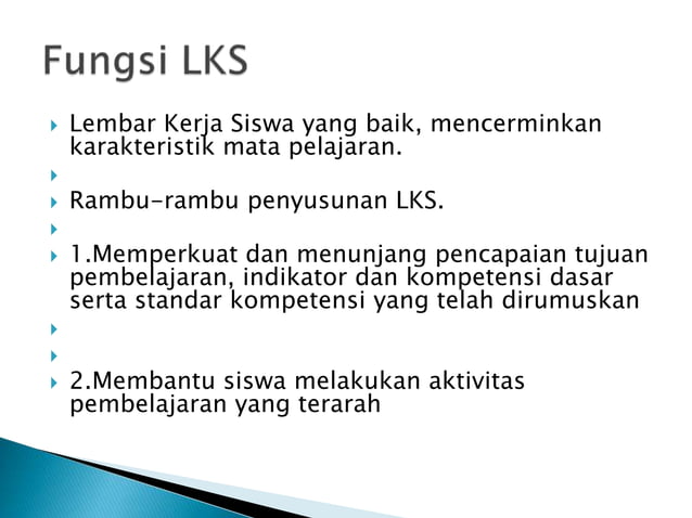 Media Pembelajaran "Lembar Kerja Siswa (LKS) "PPT | PPTX
