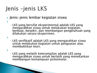 Media Pembelajaran "Lembar Kerja Siswa (LKS) "PPT | PPTX