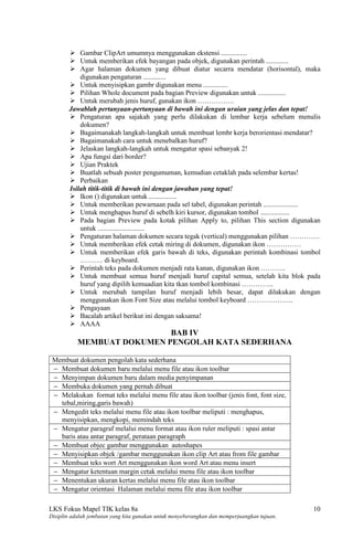 Lks tik 8 smt i | PDF