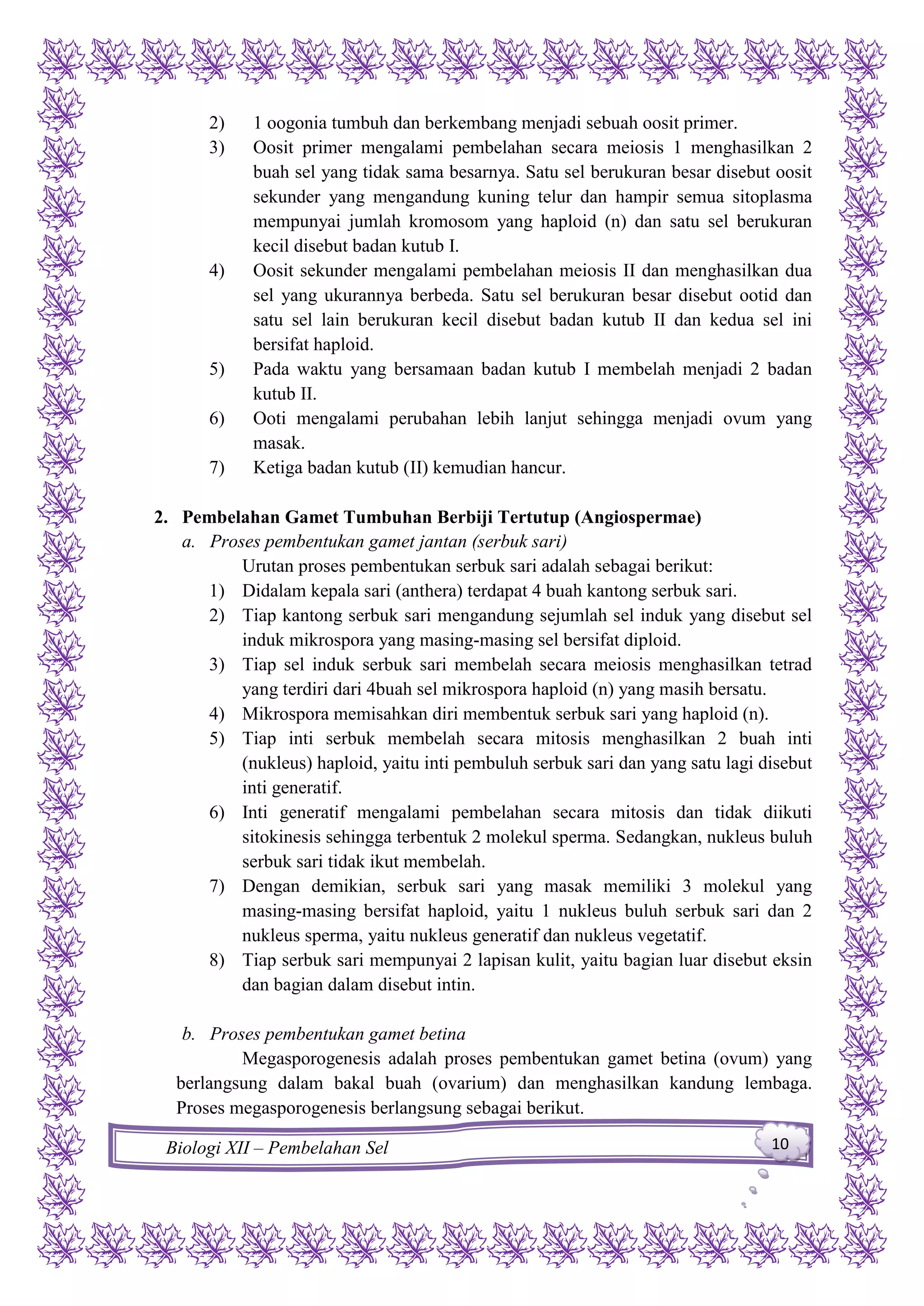 Lks wesi -pembelahan sel- | DOCX