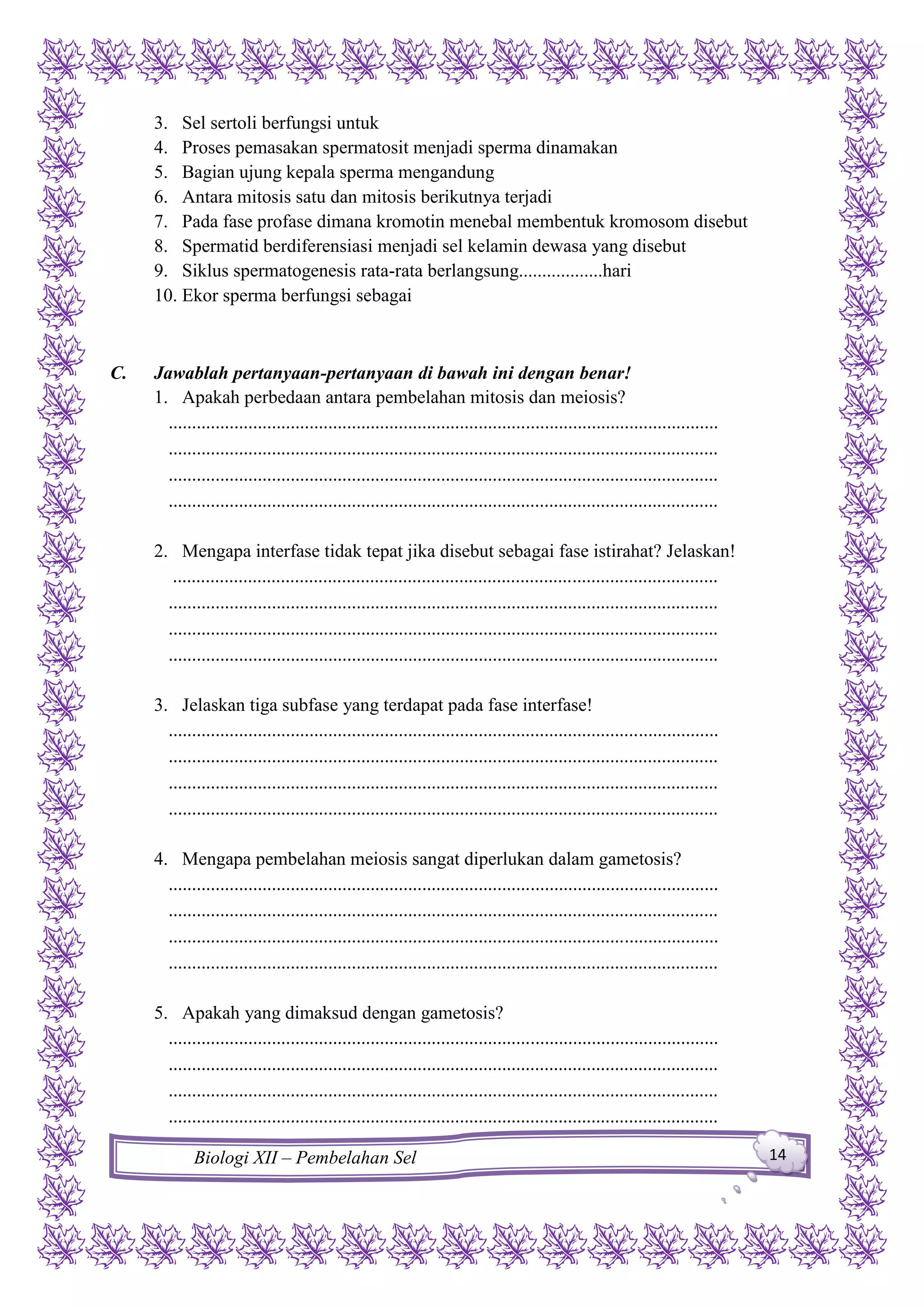 Lks wesi -pembelahan sel- | DOCX