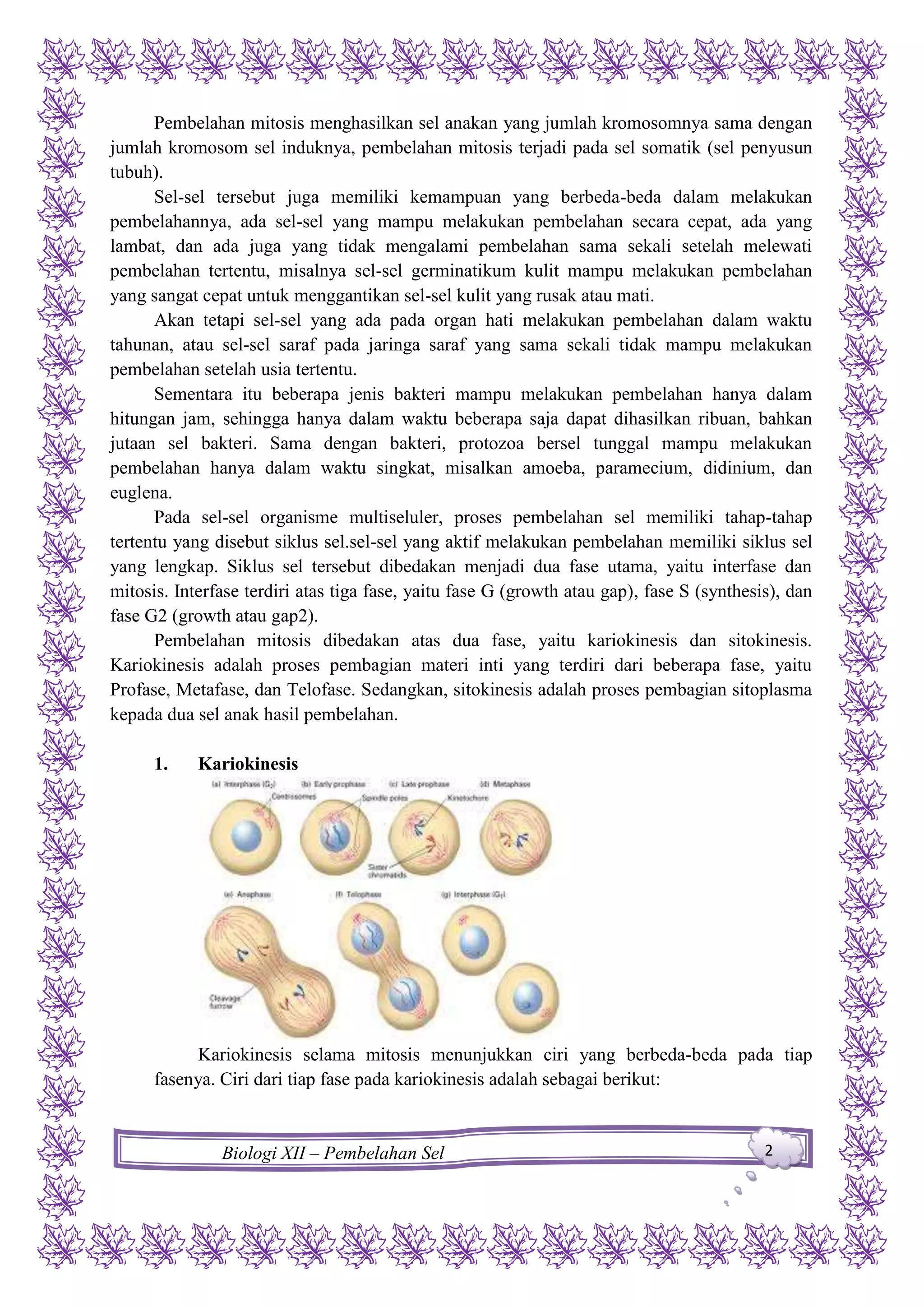 Lks wesi -pembelahan sel- | DOCX