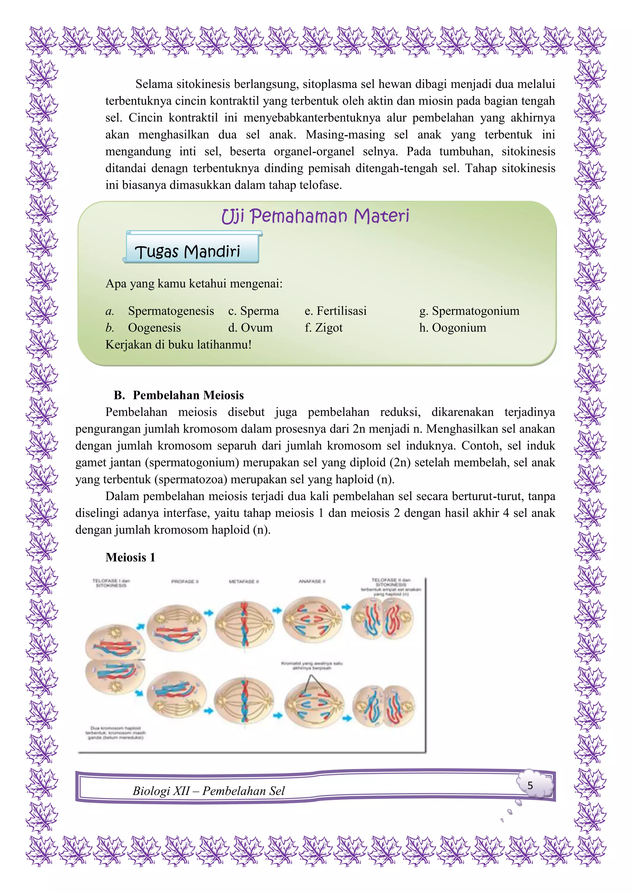 Lks wesi -pembelahan sel- | DOCX