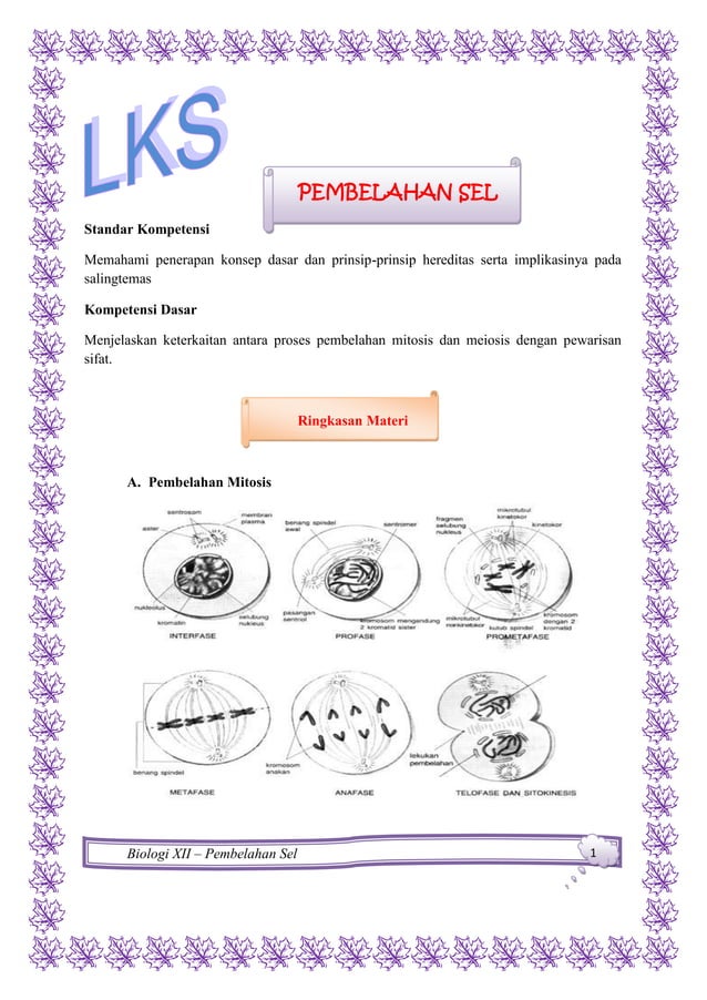Lks wesi -pembelahan sel- | DOCX