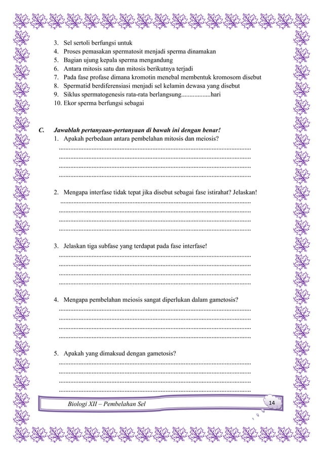 Lks wesi -pembelahan sel- | DOCX