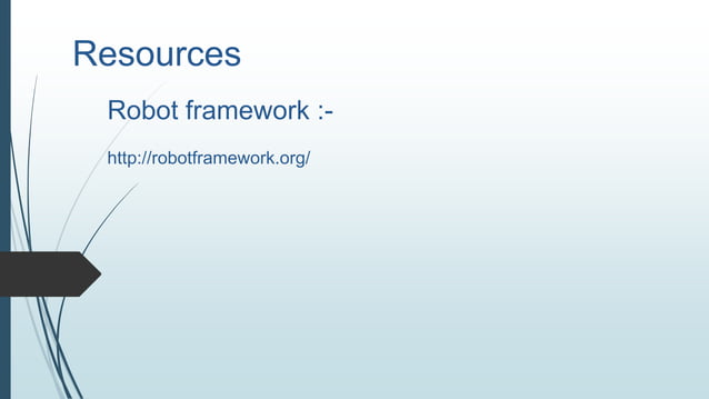Robot Framework - Acceptance tests | PPT