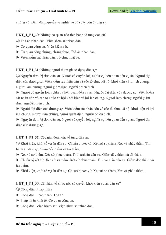 500-cau-trac-nghiem-luat-kinh-te-co-dap-an-p1 | PDF