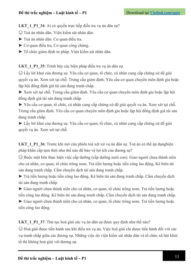 500-cau-trac-nghiem-luat-kinh-te-co-dap-an-p1 | PDF