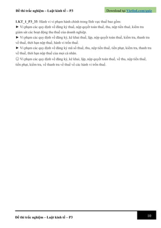 500-cau-trac-nghiem-luat-kinh-te-co-dap-an-p3 | PDF