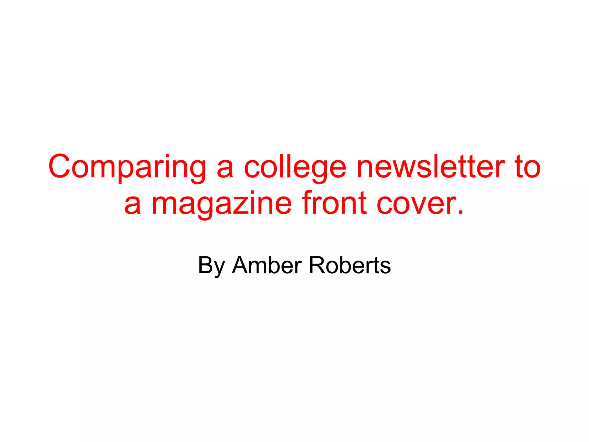 comparing two media texts | PPSX