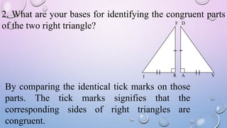 Leg Leg Congruence Theorem and LEg Acute angle Congruence Theorem | PPTX