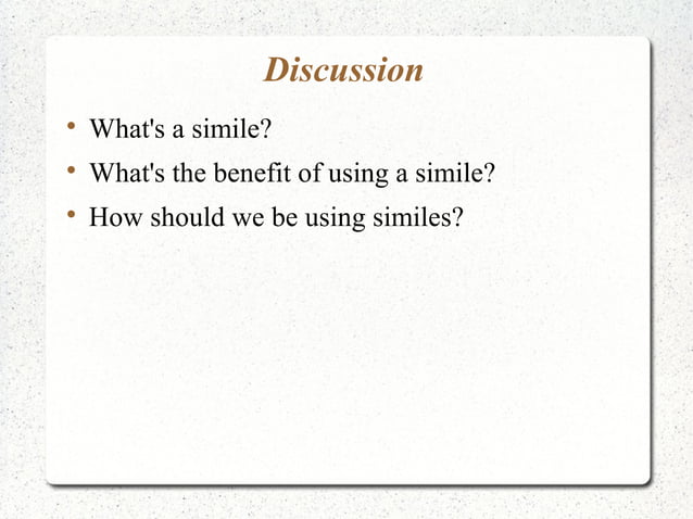 LL Upper Primary C - Similes | PPT