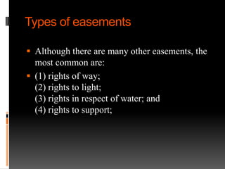 Ll1 slides dealings part 3 easements | PPTX