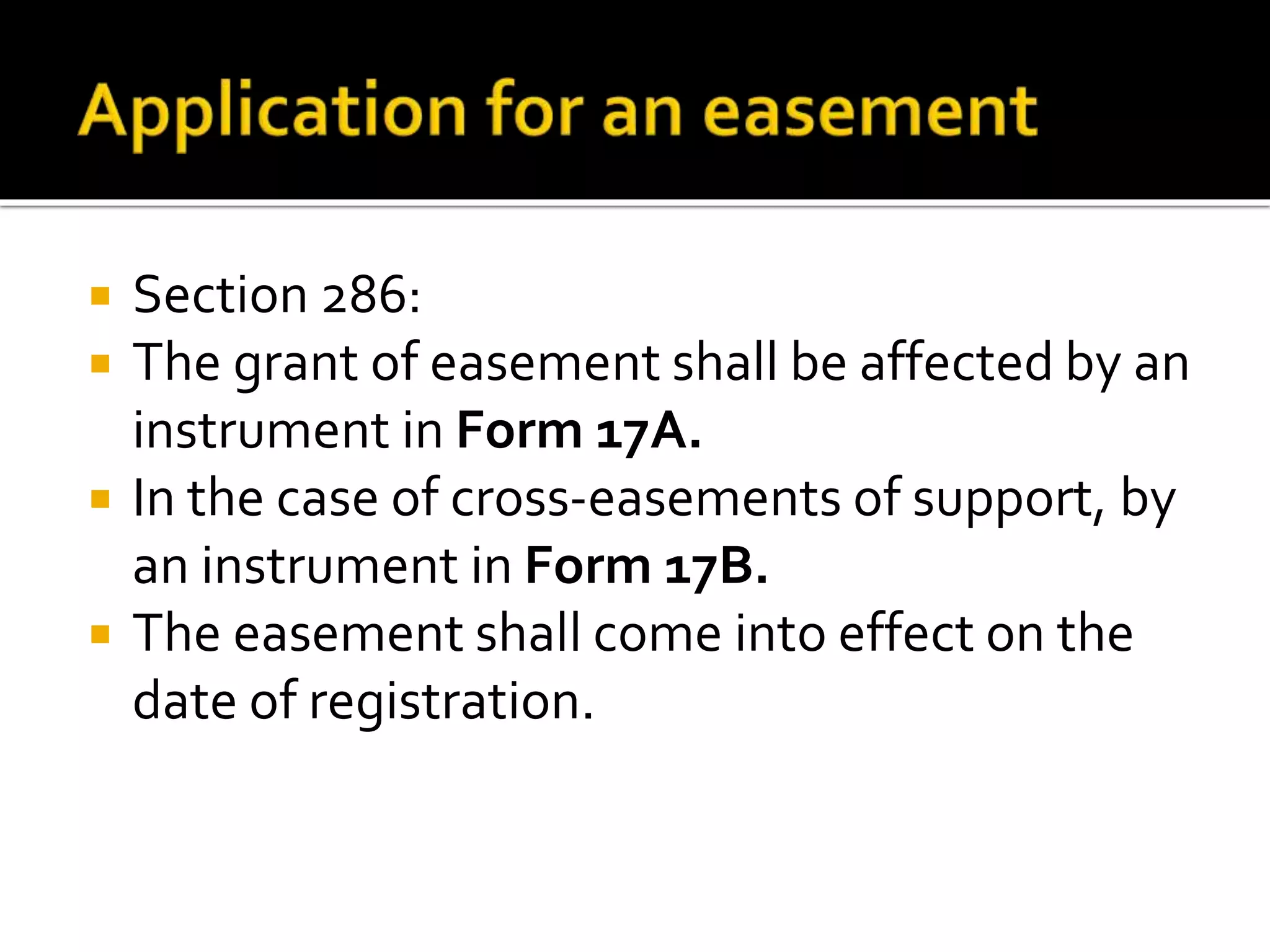 LAND LAW 1 Dealings part 3 easements | PPTX