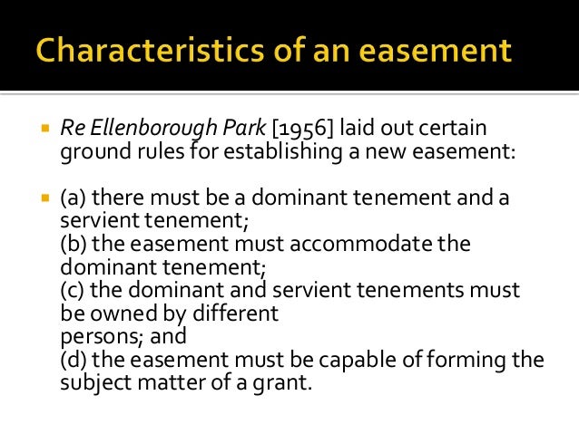 LAND LAW 1 Dealings part 3 easements LAND LAW 1 Dealings part 3 easements