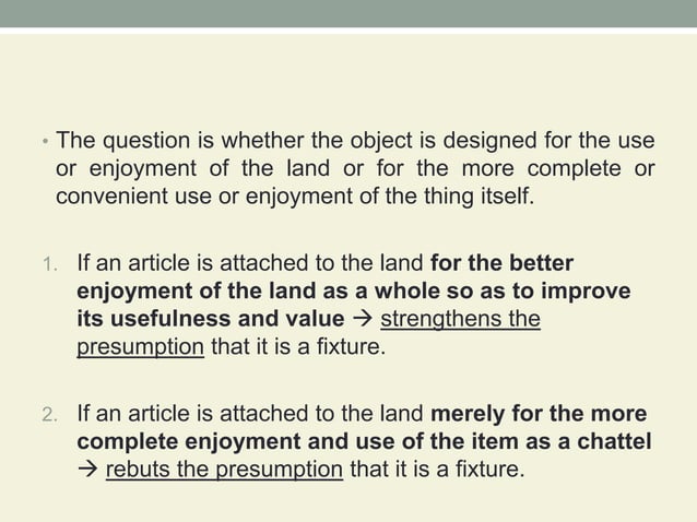 Land Law 1 DEFINITION OF LAND | PPT