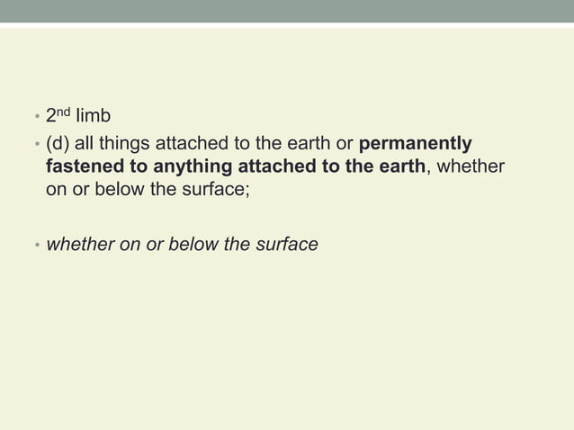 Land Law 1 DEFINITION OF LAND | PPT