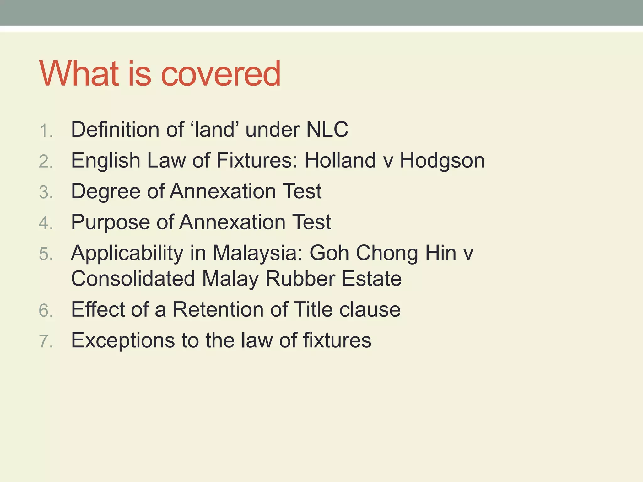 LAND LAW 1 Definition of Land REVISED 2014 | PPTX
