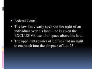 LAND LAW 1 slides extent of ownership and enjoyment of land part 1 2014 ...