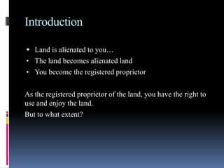 LAND LAW 1 slides extent of ownership and enjoyment of land part 1 2014 ...