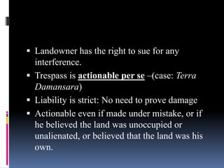 LAND LAW 1 slides extent of ownership and enjoyment of land part 1 2014 ...