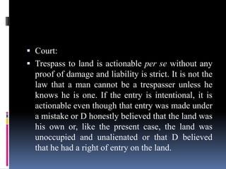 LL1 slides extent of ownership and enjoyment of land part 2 | PPT