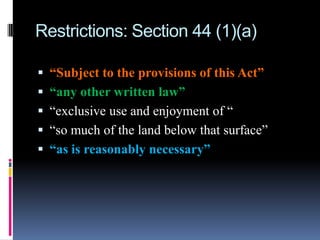 LL1 slides extent of ownership and enjoyment of land part 2 | PPTX