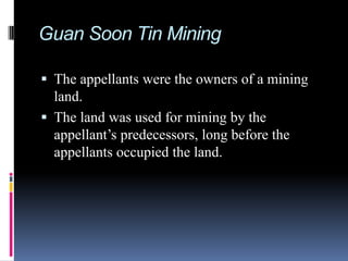 Ll1 slides extent of ownership and enjoyment of land part 2 | PPTX