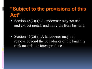 Ll1 slides extent of ownership and enjoyment of land part 2 | PPTX