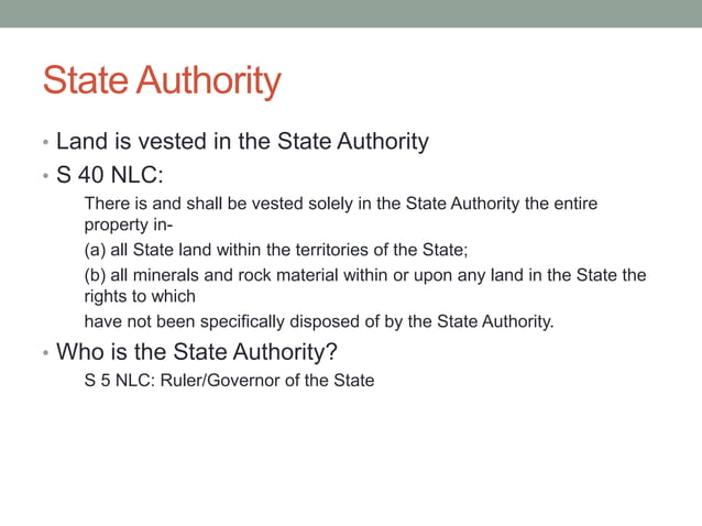 LAND LAW 1 slides THE NATIONAL LAND CODE Revised 2014 | PPTX | Law