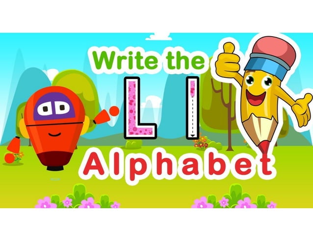 How to Write the letter L | Alphabet for Kids |KidsLearnTv | PDF ...