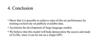 Introducing Llama: Open and Efficient Foundation Language Models | PPTX