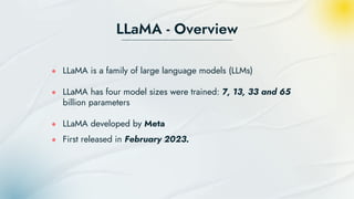 LLaMA 2.pptx | Web Development | Internet