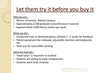 Assessment for the Rest of Us: Informal Techniques You Can Use | PPT