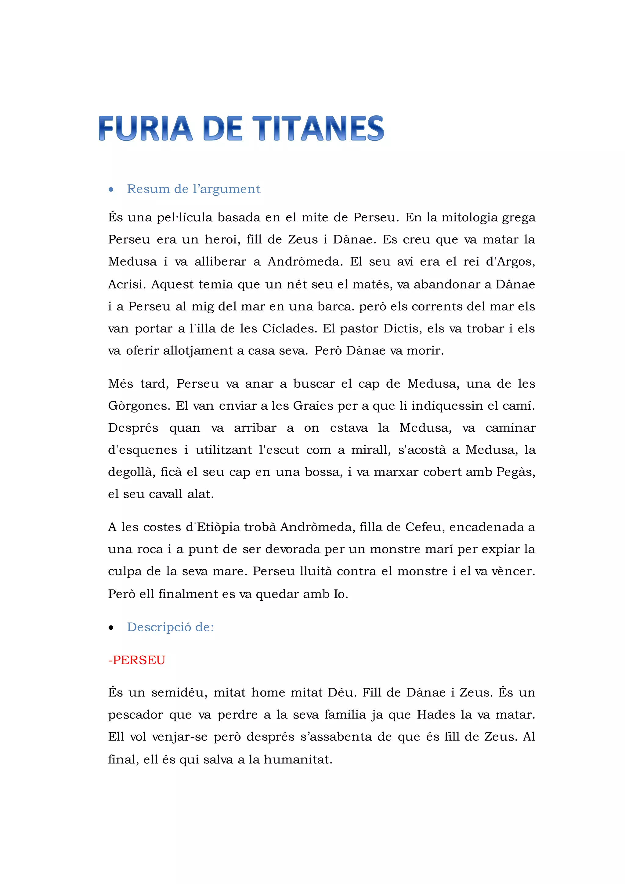 Llatí furia de titanes | PDF