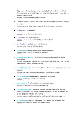 Llatinismes | DOCX