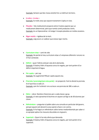Llatinismes | DOCX