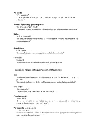 Llatinismes | DOCX