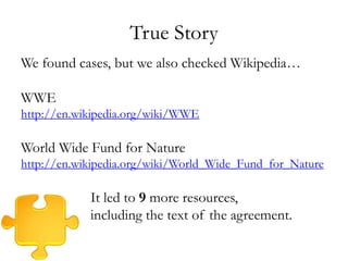 LLA 2014: Why Not Wikipedia? | PPT