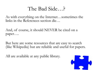 LLA 2014: Why Not Wikipedia? | PPT